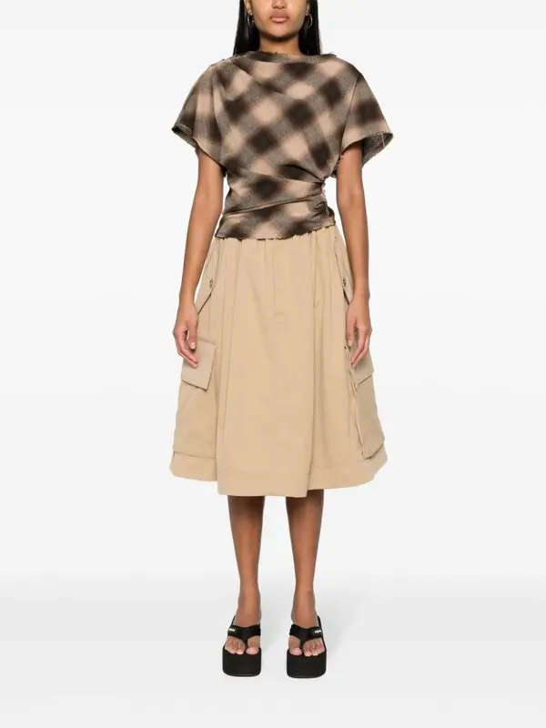 Moschino Cotton Cargo Skirt