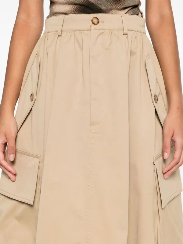 Moschino Cotton Cargo Skirt