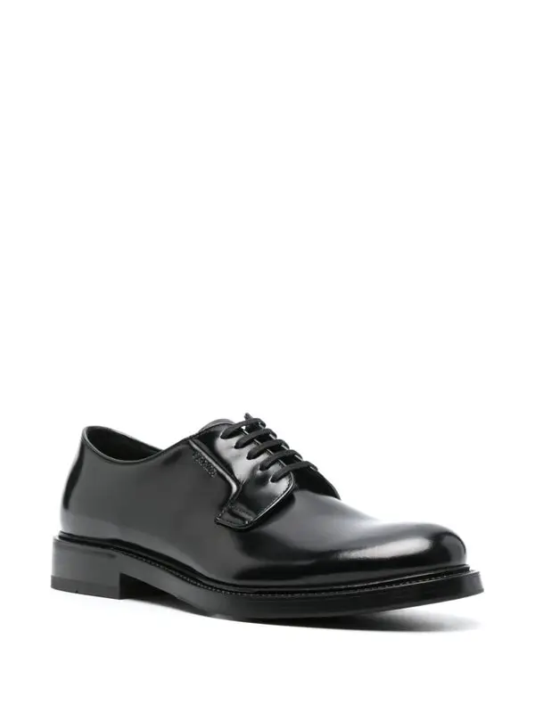 Prada Logo-debossed Leather Oxford Shoes