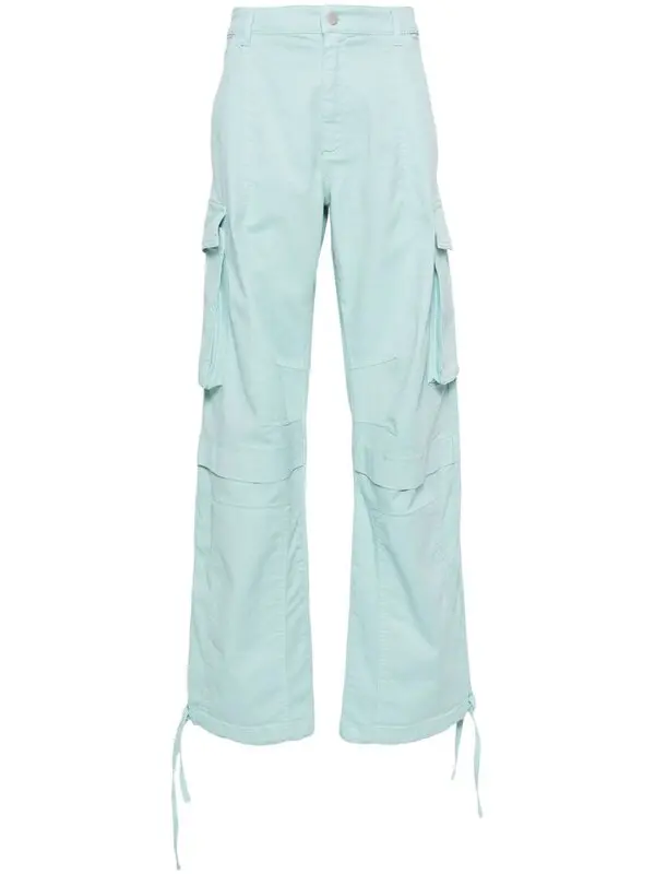Moschino Wide-leg Cargo Trousers - Blue