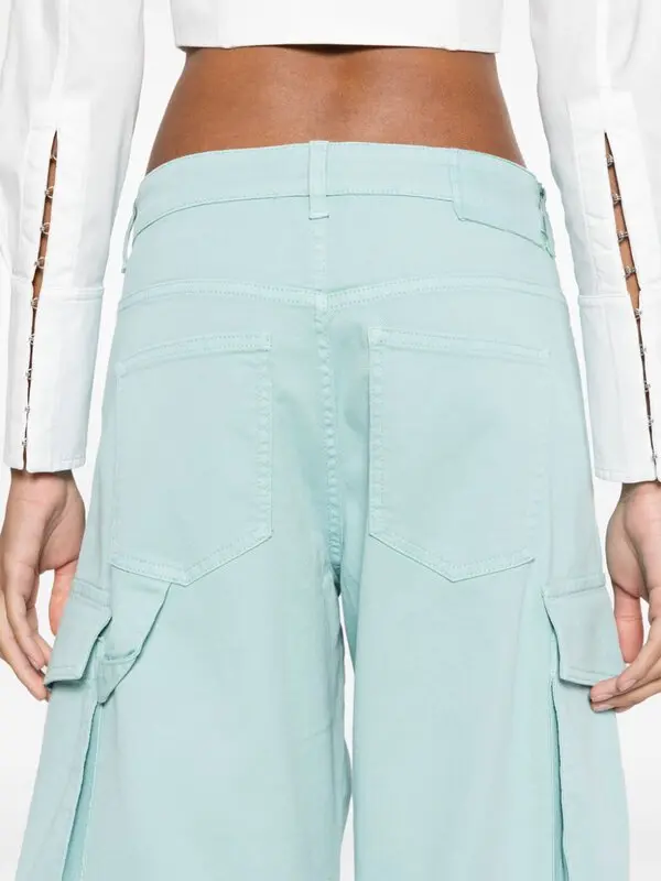 Moschino Wide-leg Cargo Trousers - Blue