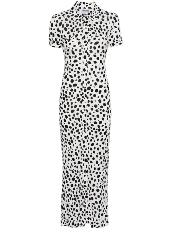Moschino Abstract-print Long Dress