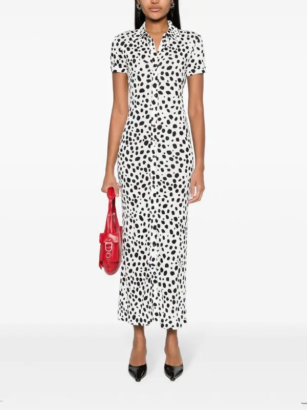 Moschino Abstract-print Long Dress