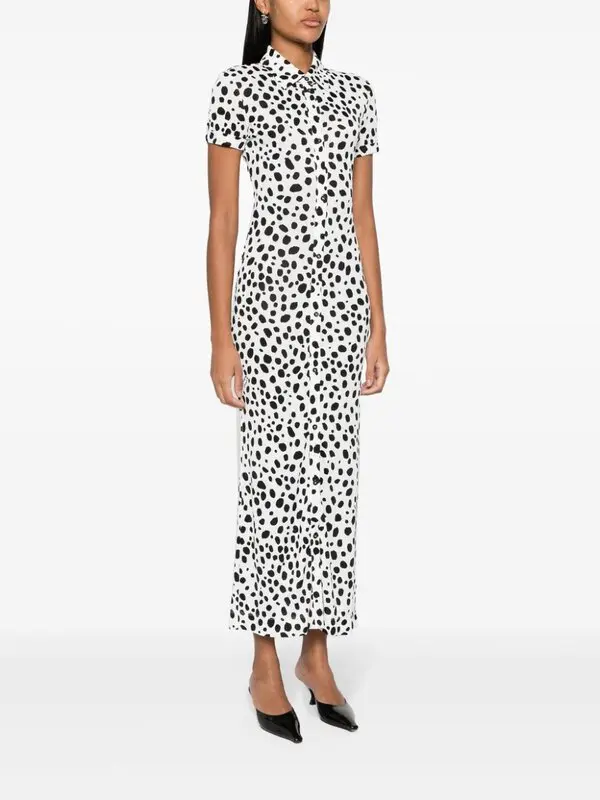 Moschino Abstract-print Long Dress