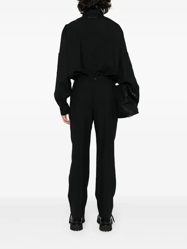 Comme Des Garçons Two-way Tapered Wool Trousers