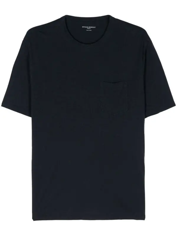 Officine Générale Chest-pocket T-shirt - Blue