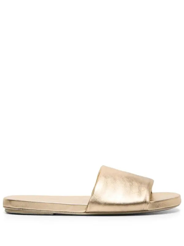 Marsèll Spanciata Metallic-leather Sandals - Gold