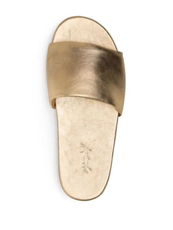 Marsèll Spanciata Metallic-leather Sandals - Gold