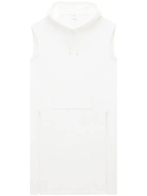 COURREGES Hooded Sleeveless Tunic - White