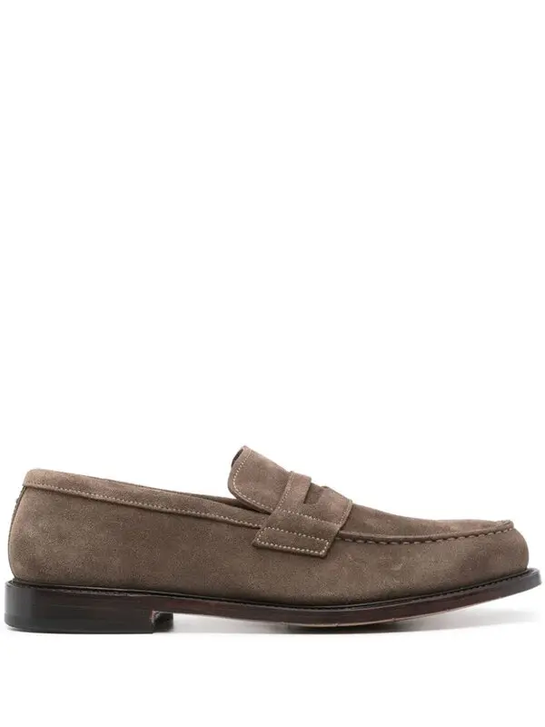 Premiata Suede Moccasin Loafers - Brown