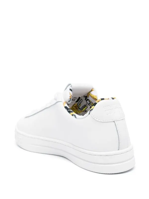Versace Court Leather Sneakers - White