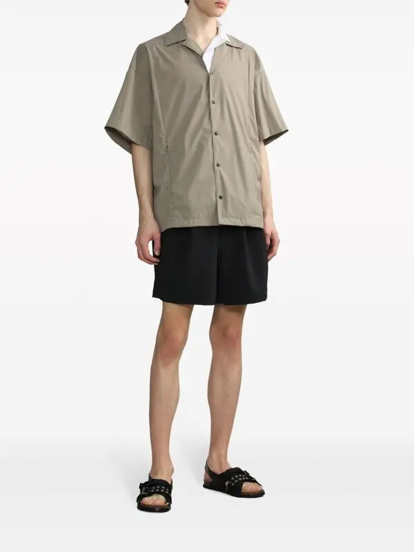 Kolor Contrast-collar Layered Shirt