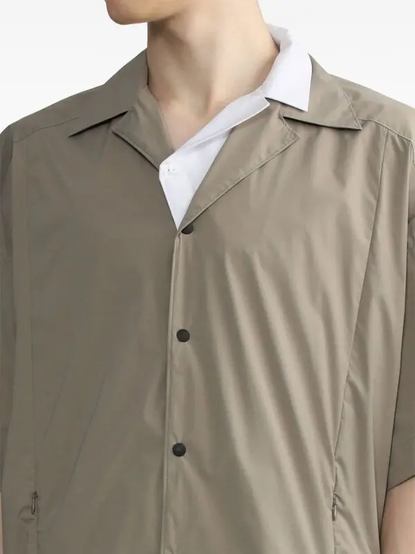 Kolor Contrast-collar Layered Shirt