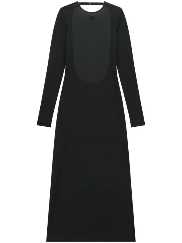 COURREGES Semi-sheer Midi Dress