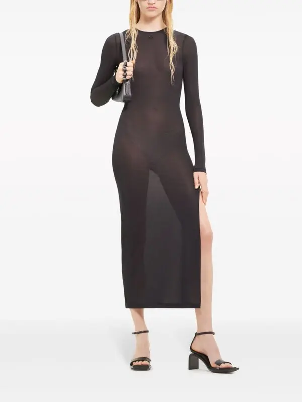 COURREGES Semi-sheer Midi Dress