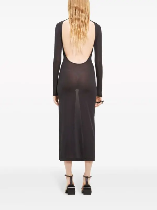 COURREGES Semi-sheer Midi Dress