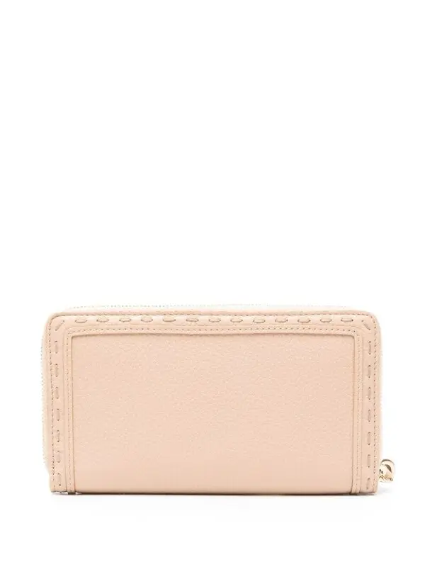 LANCEL Zip-up Leather Wallet