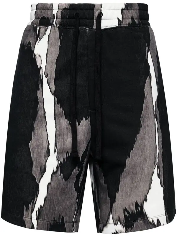 Hugo Abstract-print Cotton Track Pants - Black