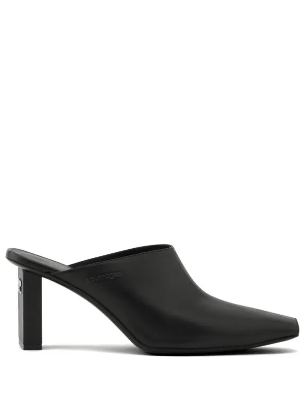 COURREGES 70mm Square-toe Leather Mules