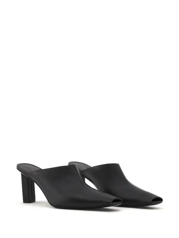 COURREGES 70mm Square-toe Leather Mules