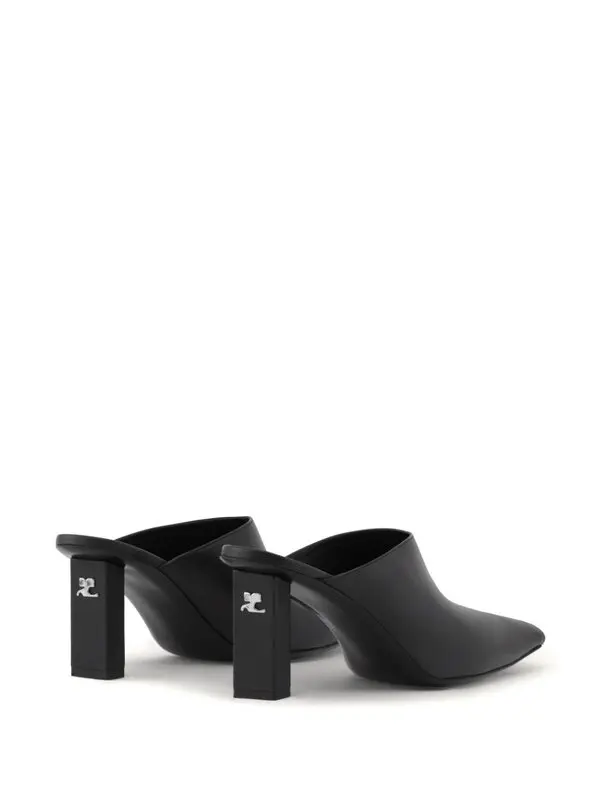 COURREGES 70mm Square-toe Leather Mules
