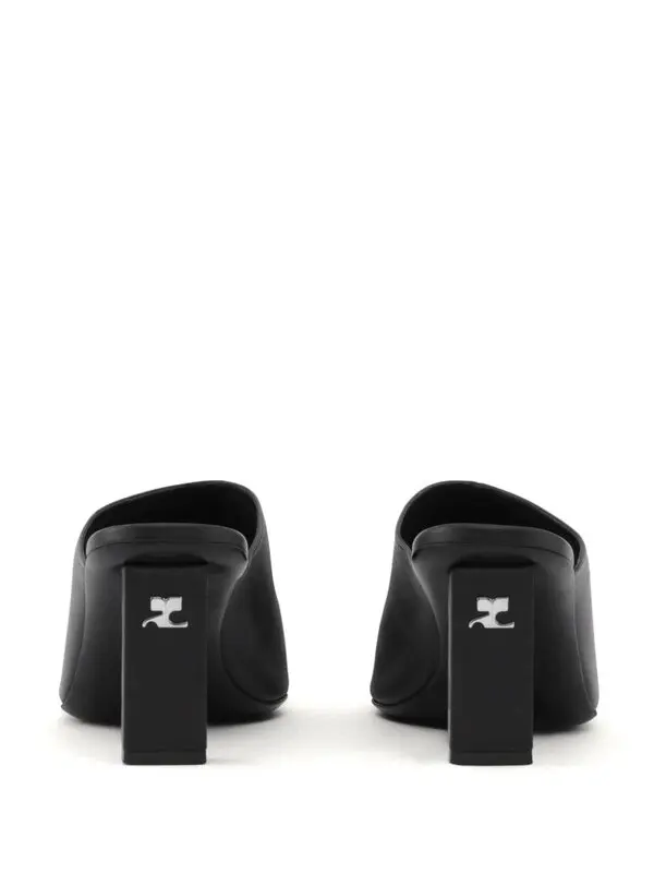 COURREGES 70mm Square-toe Leather Mules