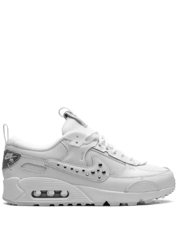 Nike Air Max 90 Futura Studded Swoosh Sneakers - White