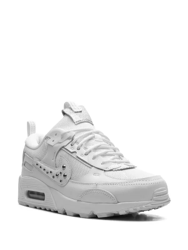Nike Air Max 90 Futura Studded Swoosh Sneakers - White