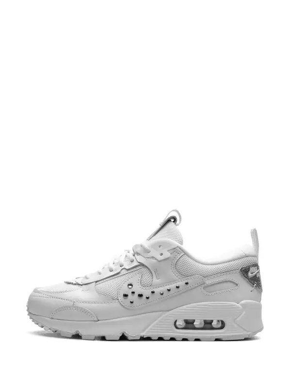 Nike Air Max 90 Futura Studded Swoosh Sneakers - White