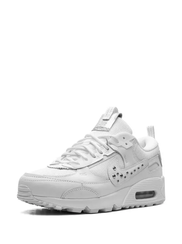 Nike Air Max 90 Futura Studded Swoosh Sneakers - White