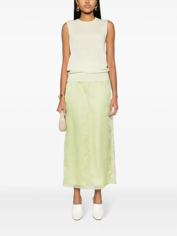 Fabiana Filippi Sleeveless Knitted Top - Green