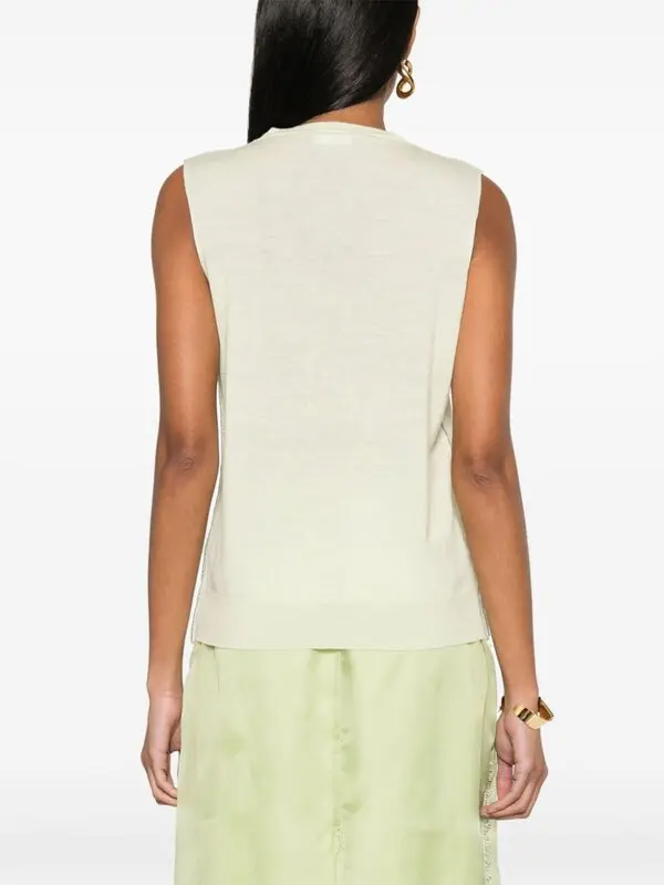 Fabiana Filippi Sleeveless Knitted Top - Green