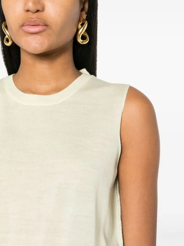 Fabiana Filippi Sleeveless Knitted Top - Green