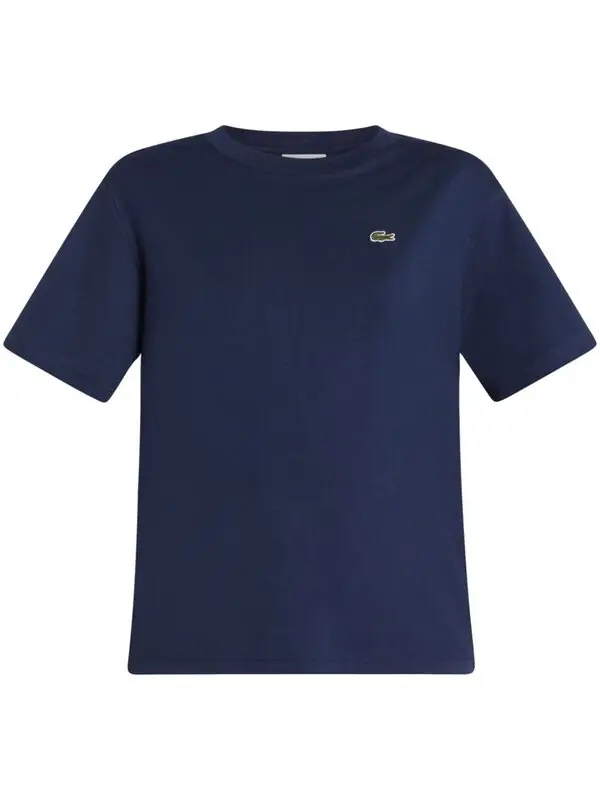 Lacoste Logo-patch Cotton T-shirt - Blue