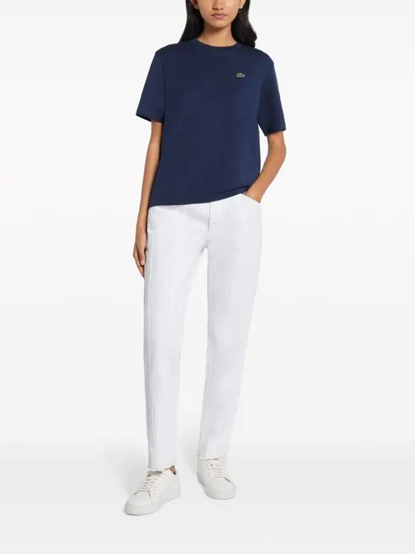 Lacoste Logo-patch Cotton T-shirt - Blue