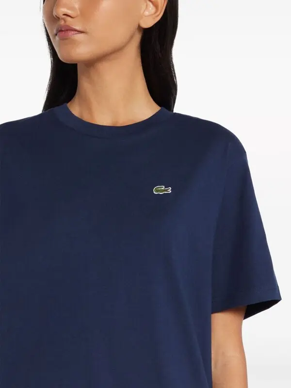 Lacoste Logo-patch Cotton T-shirt - Blue