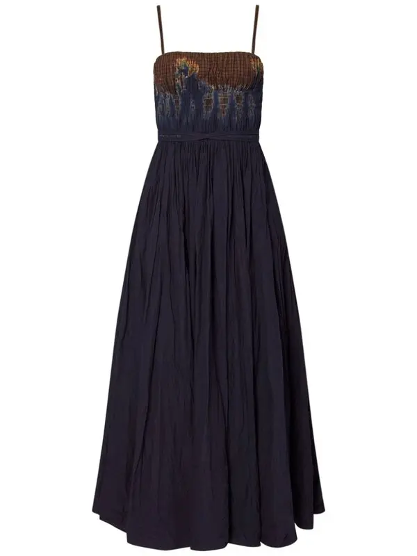 Altuzarra Andrea Tie-dye Midi Dress - Blue