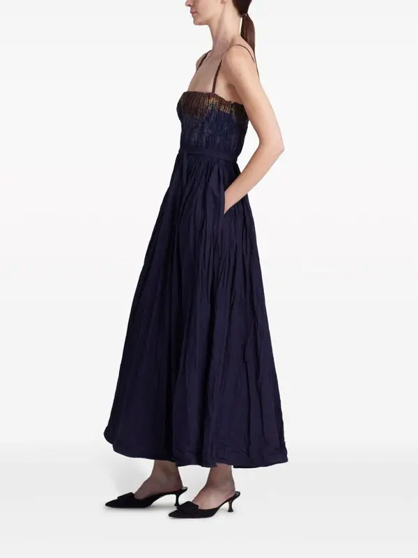 Altuzarra Andrea Tie-dye Midi Dress - Blue