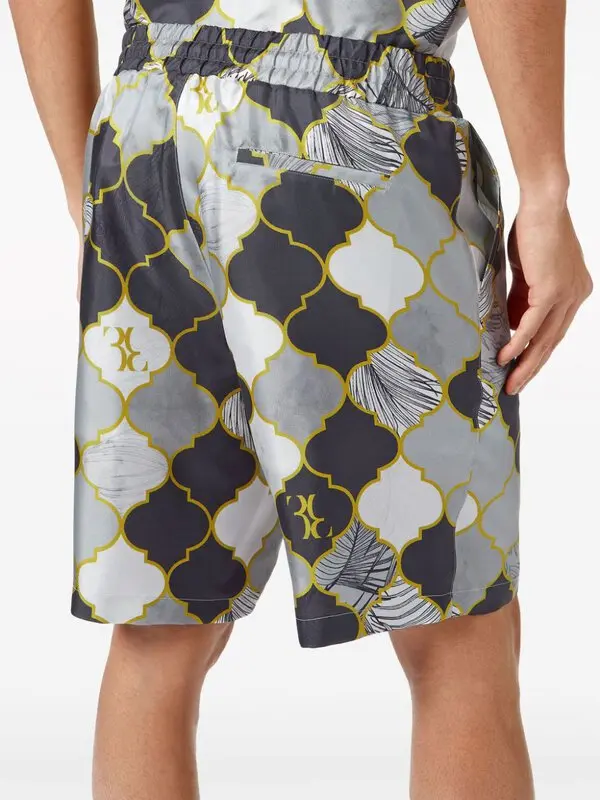 BILLIONAIRE Patterned Silk Shorts