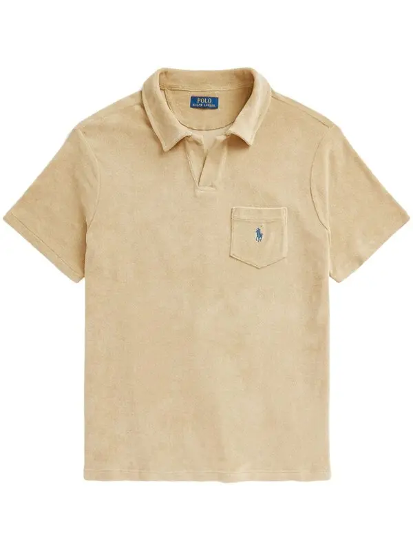 Polo Ralph Lauren Polo Pony Embroidered Polo Shirt - Neutrals