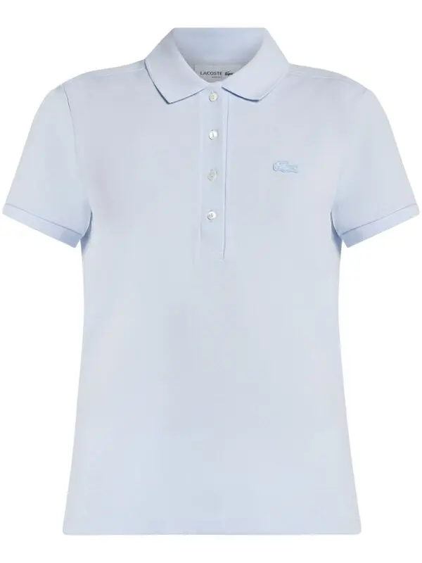 Lacoste Logo-appliqué Polo Shirt - Blue