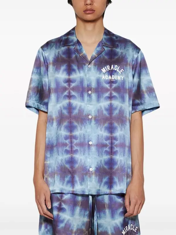 NAHMIAS Tie-dye Satin Shirt