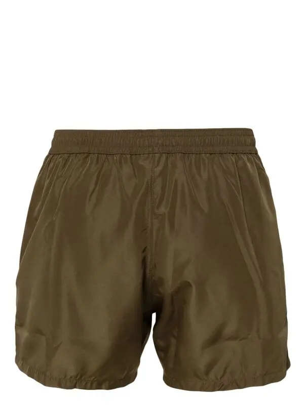 Balmain Logo Swim Shorts - Green