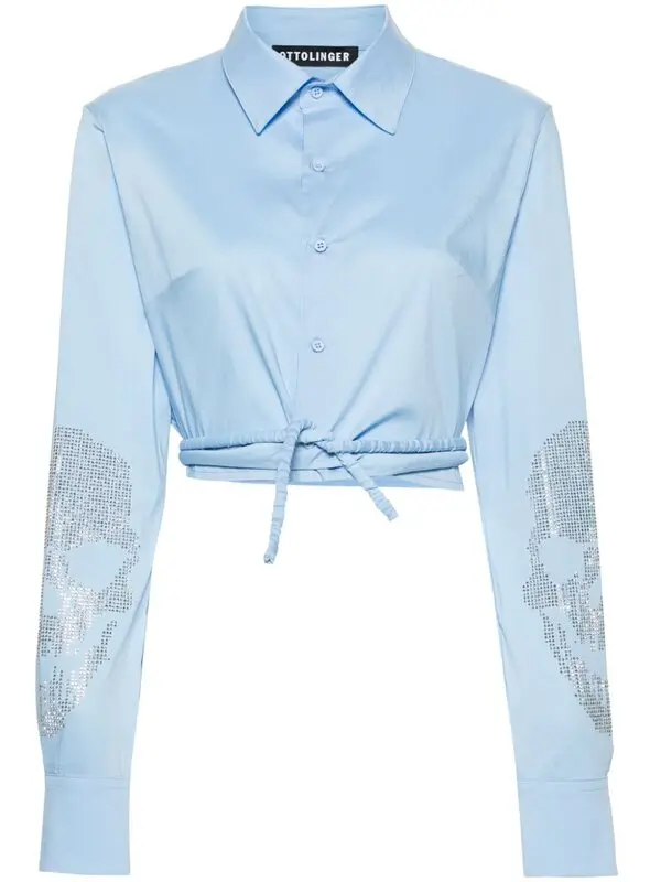 Ottolinger Rhinestone-embellished Wrap Shirt