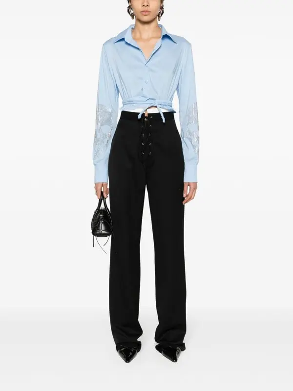 Ottolinger Rhinestone-embellished Wrap Shirt