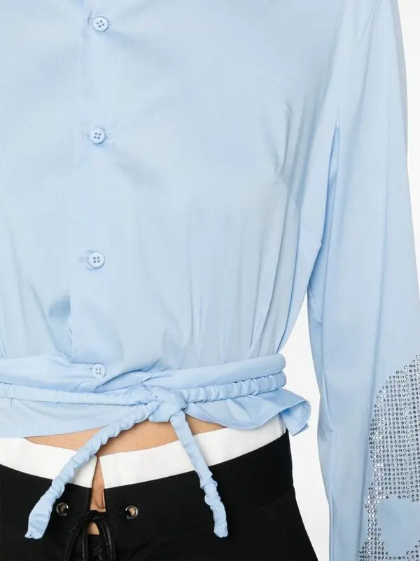 Ottolinger Rhinestone-embellished Wrap Shirt