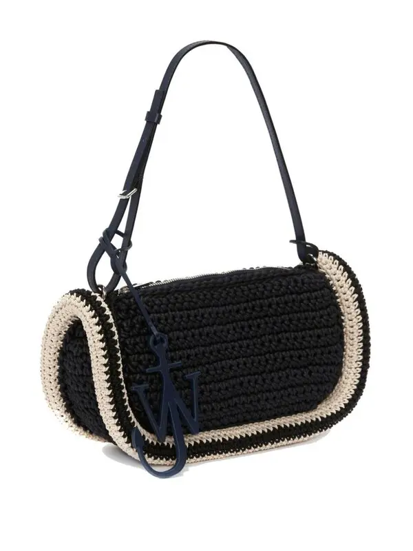 JW Anderson Bumper 15 Crochet Shoulder Bag - Blue