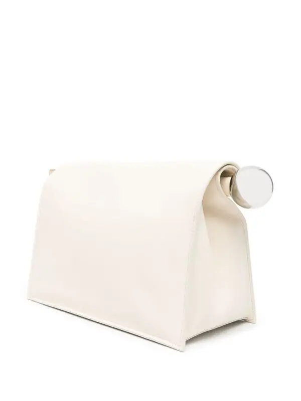Jacquemus La Pochette Rond Carré Clutch Bag - Neutrals