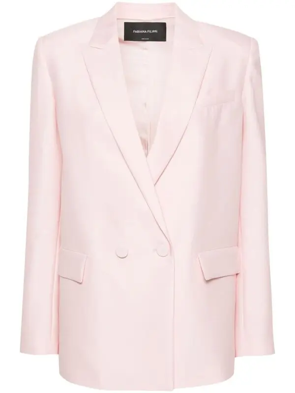 Fabiana Filippi Double-breasted Blazer - Pink
