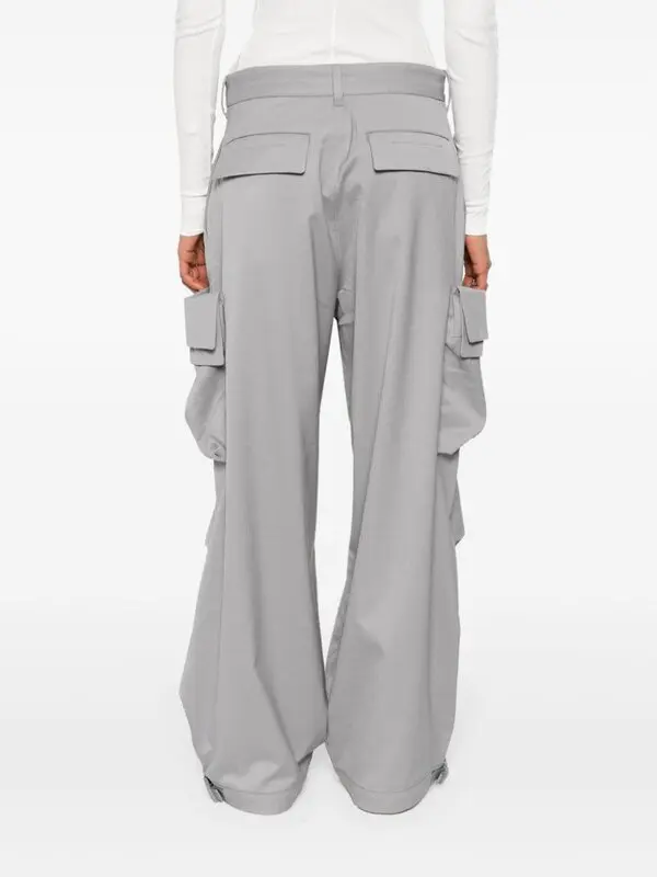 Y3 Logo-print Cargo Pants - Grey